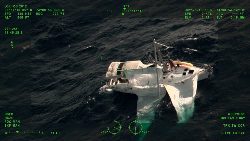 Rescue of Captain S/V Fidelity Dismasted 375 NM East of Jacksonville ...