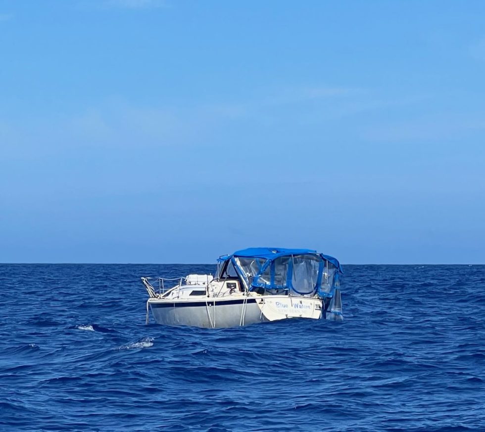 SV Blue Waters Found Adrift and Dismasted | Boat Watch, International ...